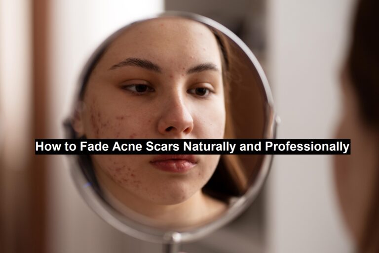 How to Fade Acne Scars Naturally and Professionally | Self Care Advise
